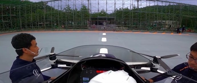 Japan's Flying Car Aces 1st Manned Public Test Flight