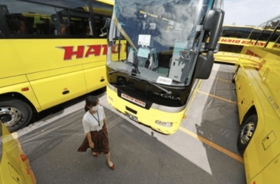 Japanese Bus Company Turns Tour Buses Into A Giant Maze