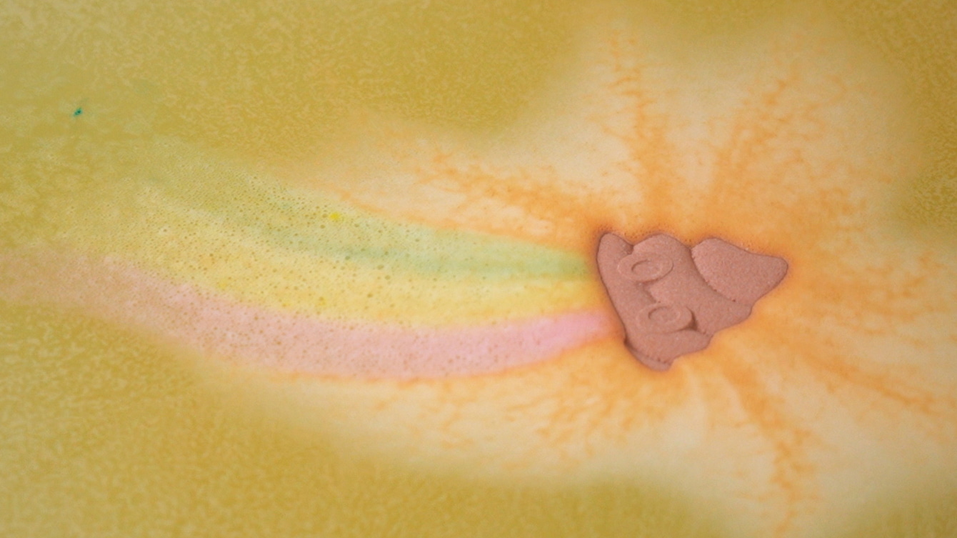 Poop Bath Bomb In Japan Smells Like Chocolate & Emits Rainbow