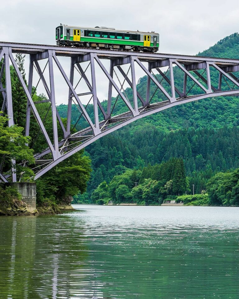First Tadami River Bridge: Scenic Rail Bridge With Limited Passing Trains