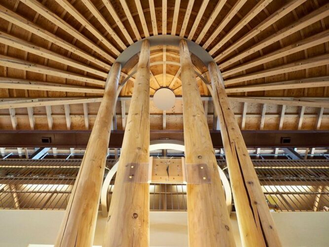 Nakajima Library: Colosseum Inspired Interior Built With Akita Cedar Trees