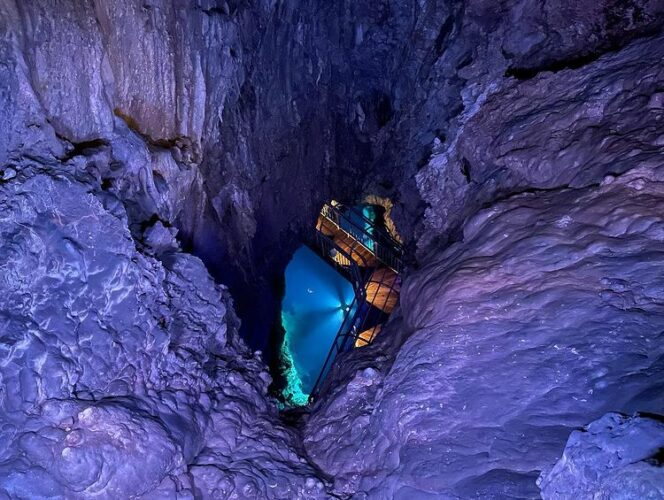 Ryusendo Limestone Cave: Rare Long-Eared Bats & Dragon Blue Lakes