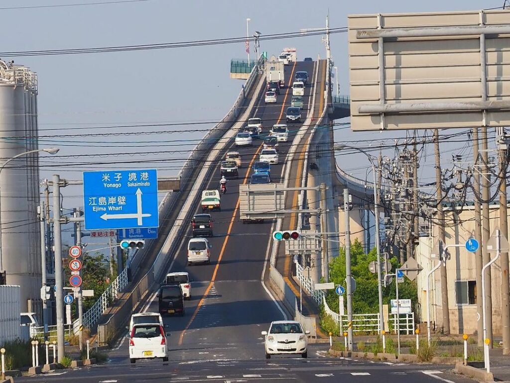 Eshima Ohashi Bridge: Steep Bridge That Looks Like A Roller Coaster